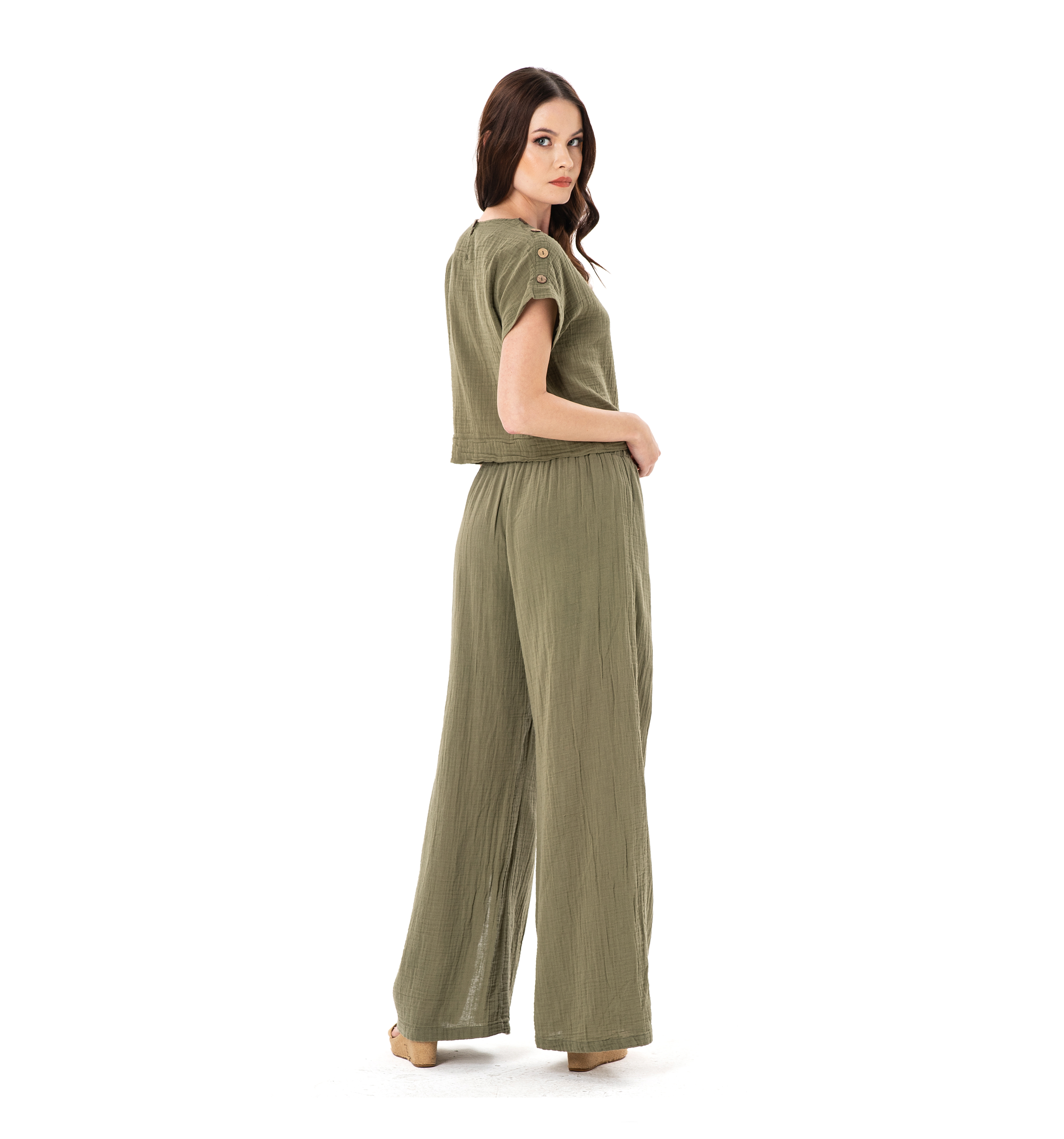 JENNY TOP DOUBLE- OLIVE – Just Nature