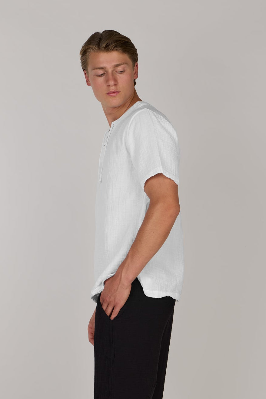 STRING CREW NECK DC-WHITE – Just Nature